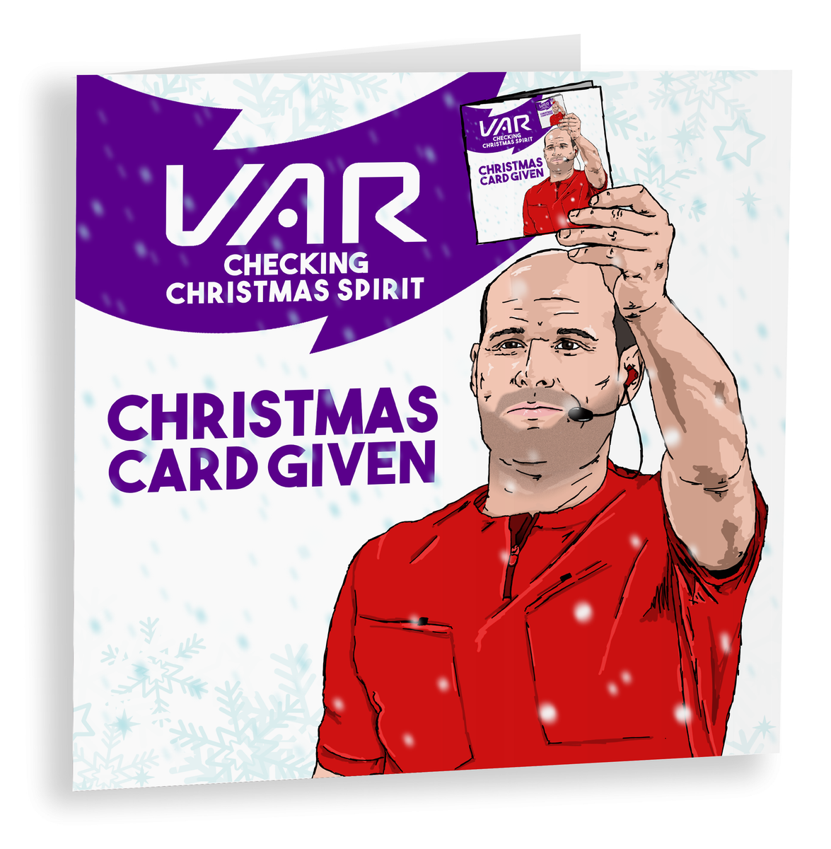 VAR Christmas Card | Football Christmas Card