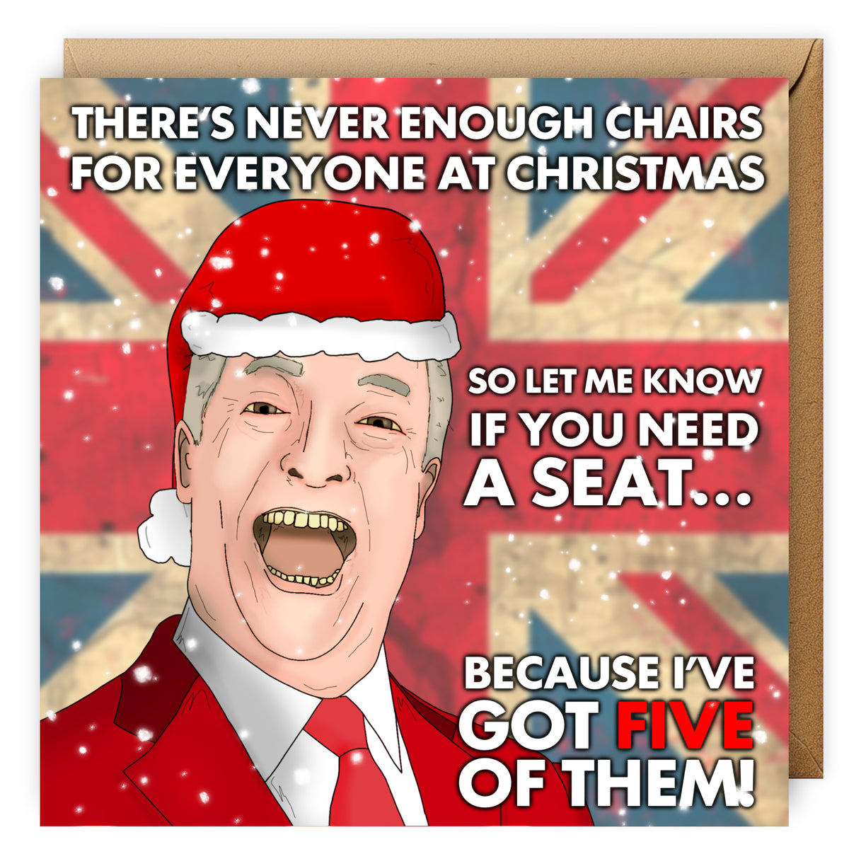 Nigel Farage Christmas Card | Novelty Card
