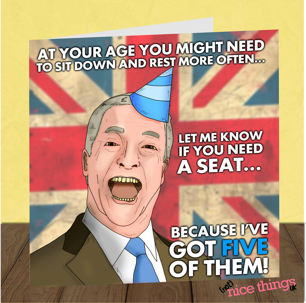 Nigel Farage Birthday Card | Funny Birthday Card