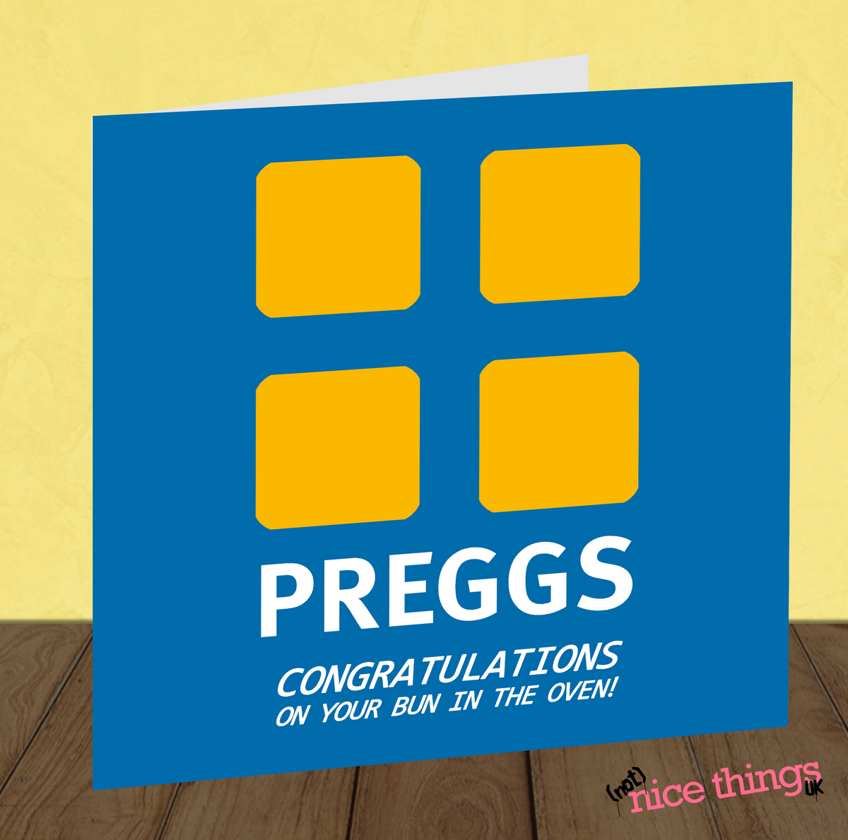 Preggs Bun in the Oven | Funny Pregnant Card