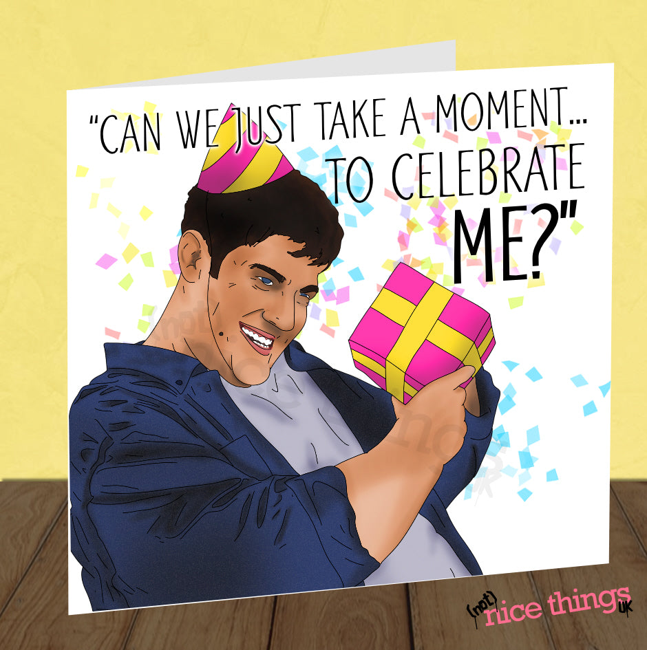 'Fat Schmidt' New Girl Birthday Card | Funny Birthday